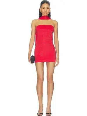 Superdown Eden Strapless Mini Dress - Red