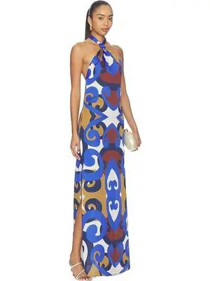 Misa Kristen Maxi Dress - Blue