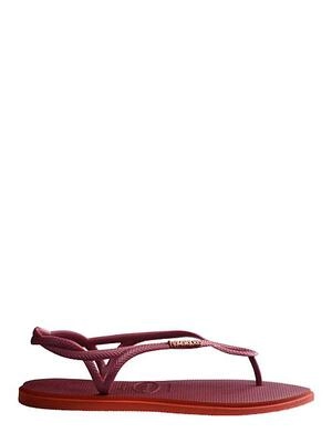 Havaianas Luna Rubber Flip Flops - Amaranth/orange