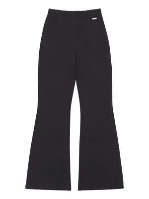 Monnalisa Logo Flared Leggings - Black