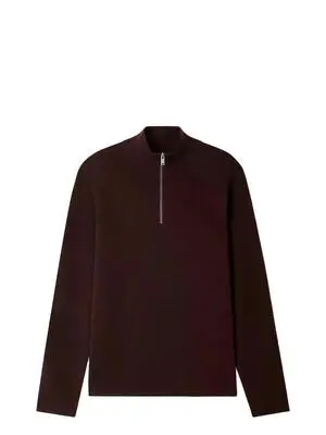 Sandro Half-zip Sweatshirt - Brown