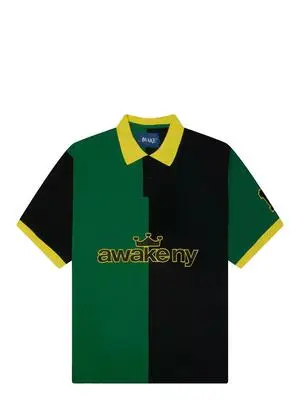 AWAKE NY Embroidered-logo Polo T-shirt - Green