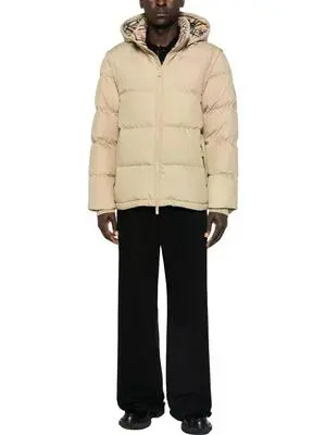 Burberry Bideford Check-lining Hooded Jacket - Neutrals