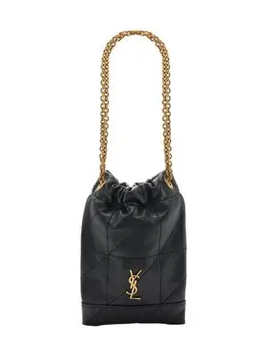 Saint Laurent Jamie Mini Quilted Leather Pouch - Black
