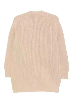 Malo Ribbed-knit V-neck Cardigan - Neutrals