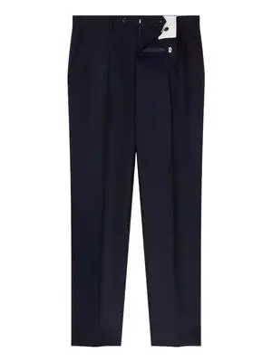 FURSAC Virgin Wool Tailored Trousers - Blue