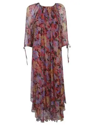 Rixo Hayden Chelsea Floral-print Dress - Red