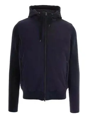 Herno Hooded Panelled Jacket - Blue