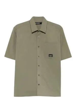 Karl Lagerfeld Logo-plaque Short-sleeve Shirt - Green