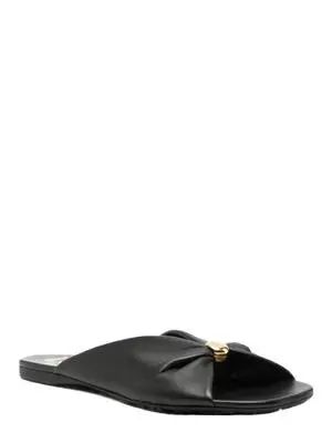 Loewe Pebble Leather Sandals - Black