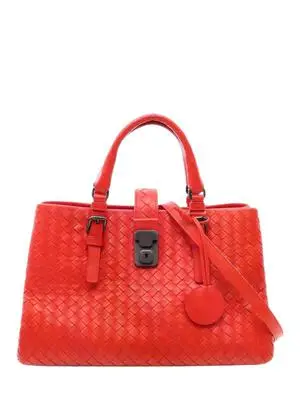 Bottega Veneta 2000s Intrecciato Tote Bag - Red