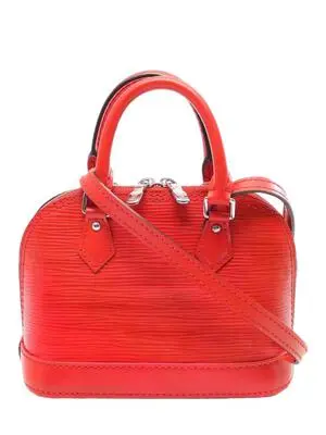 LOUIS VUITTON Nano Alma Epi Tote Bag - Red