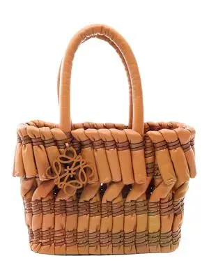 Loewe 2010 Tubular Basket Tote Bag - Brown