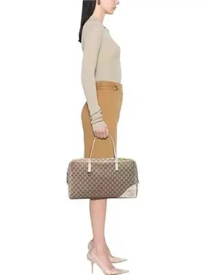 Gucci Gg Canvas New Britt Shoulder Bag - Neutrals