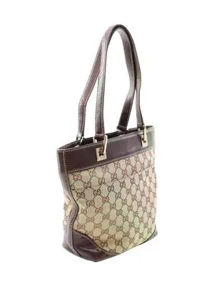 GUCCI Gucci 2000s Monogram Canvas Tote Bag