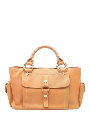 Celine Boogie Leather Tote Bag - Neutrals
