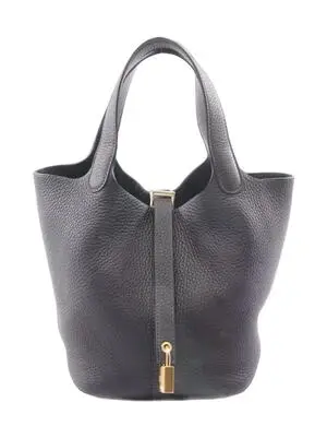 Hermès Hermès 2026 PM Picotin Lock Leather Tote Bag Blue