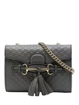 Gucci Micro Guccissima Emily Crossbody Bag - Grey