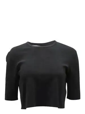 LAROSE PARIS Larose Paris Ribbed Cropped Top
