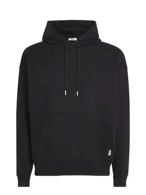 Sandro Oversized Cotton Hoodie - Black