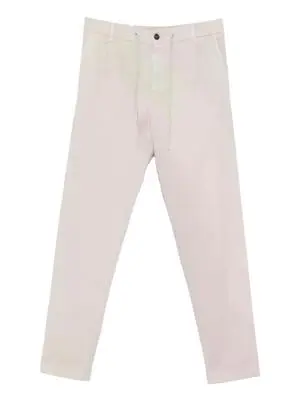Eleventy Drawstring-waistband Tapered Trousers - Grey