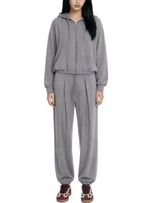 Sportmax Pleated Track Pants - Grey
