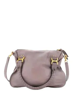 Chloé Chloé Marcie Leather Medium Satchel Grey