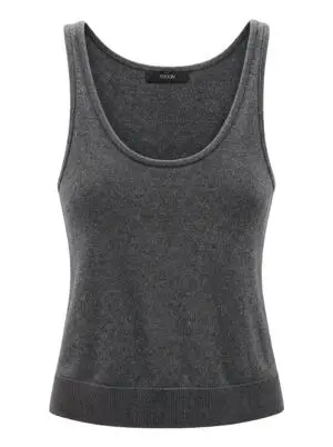 TOCCIN Lani Scoop Neck Knitted Tank Top - Grey