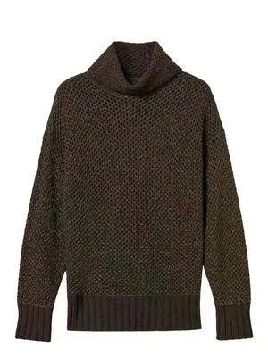 TWINSET TWINSET Mesh Turtleneck Jumper With Lurex