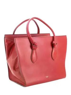 Celine Smooth Leather Mini Tote Bag - Red
