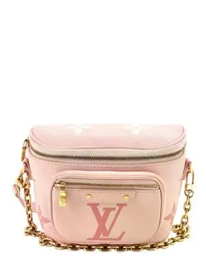 LOUIS VUITTON Bum Bag The Pool Monogram Empreinte Giant Mini Crossbody Bag - Pink