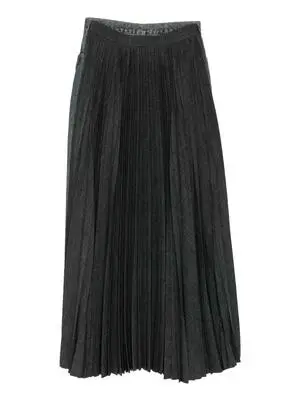 Mihara Yasuhiro Pleated Maxi Skirt - Grey