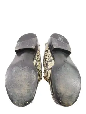 GUCCI Gucci Python-Embossed Loafers