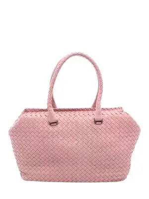 Bottega Veneta Bottega Veneta Nappa Intrecciato Tote Bag Pink