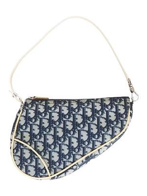 Dior Diorissimo Pochette Saddle Bag - Navy