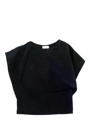 RUOHAN Draped Asymmetric Blouse - Blue