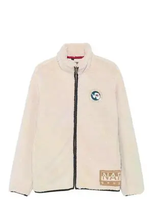 NAPAPIJRI Logo-patch Fleece Jacket - Neutrals