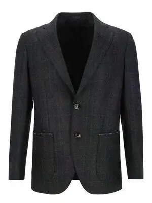 AL DUCA D’AOSTA 1902 Check-pattern Blazer - Grey