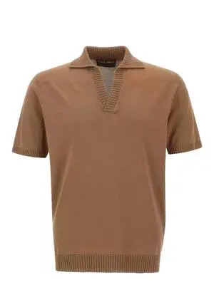 FILIPPO DE LAURENTIIS Skipper Short-sleeve Polo Shirt - Brown