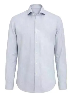XACUS Button-fastening Long-sleeve Shirt - Blue
