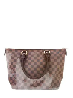 LOUIS VUITTON Saleya Damier Pm Tote Bag - Brown