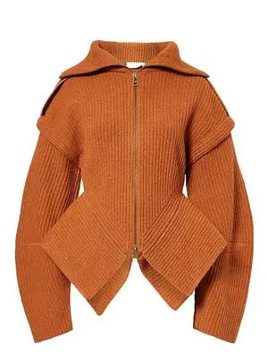 Zimmermann Valiant Utility Wool-blend Cardigan - Rust