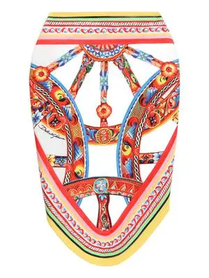 Dolce & Gabbana Carretto-print Poplin Bandana - Multicolor