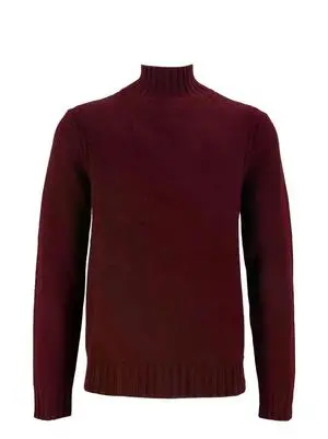 BALLANTYNE Ribbed-knit Pullover - Red
