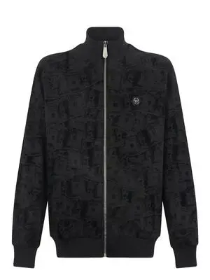 Philipp Plein Dollar-print Tracksuit Jacket - Black