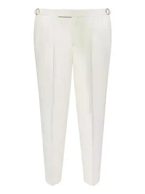 TOMBOLINI Buckle-fastening Tapered Trousers - Neutrals