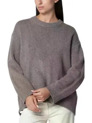 LISA YANG Noor Ribbed-trim Cashmere Jumper - Brown