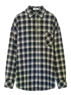 ELE Check-print Shirt - Blue