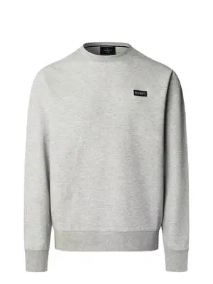 HACKETT LONDON Branded Badge Crew-neck Sweater - Grey