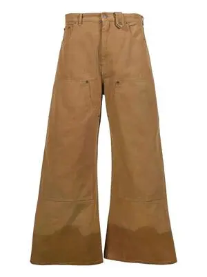 EGONLAB Panelled Trousers - Brown